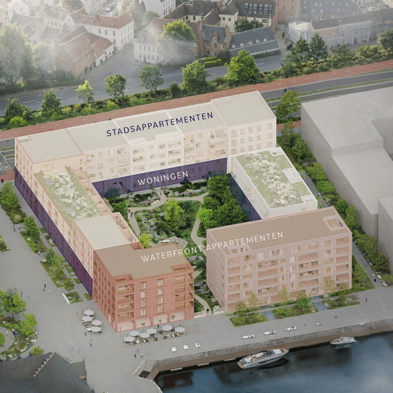 Waterfrontappartementen - Het bruist hier aan het water